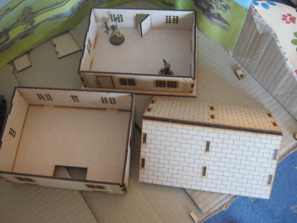 28mm House Laser Cut MDF Building Scenery Modular Infinity Bolt Action ...