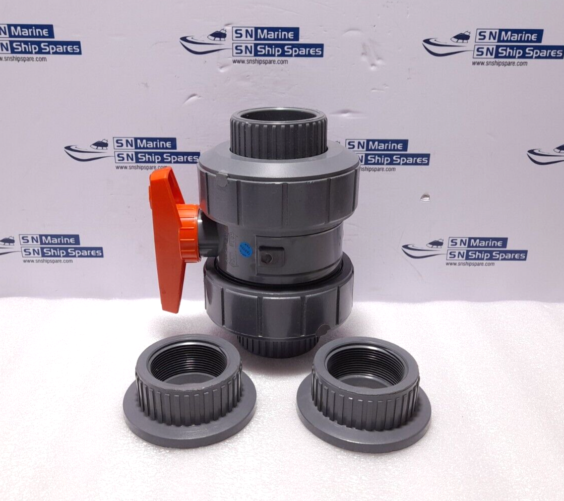 Nibco U45TB-U-2IN Ball Valve PVC Body Union Chemtrol | eBay