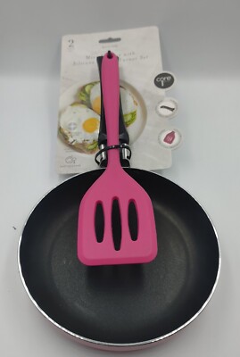 CORE 2 Piece MINI Fry Pan Set Non-Stick with Slotted Turner Pink New | eBay