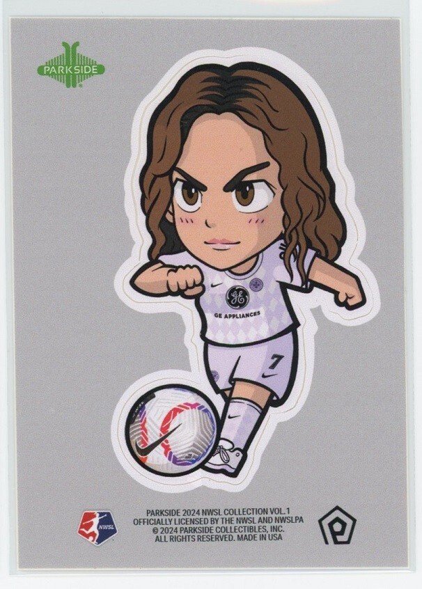 2024 Parkside NWSL Volume 1 Soccer Savannah DeMelo Chibi Sticker | eBay