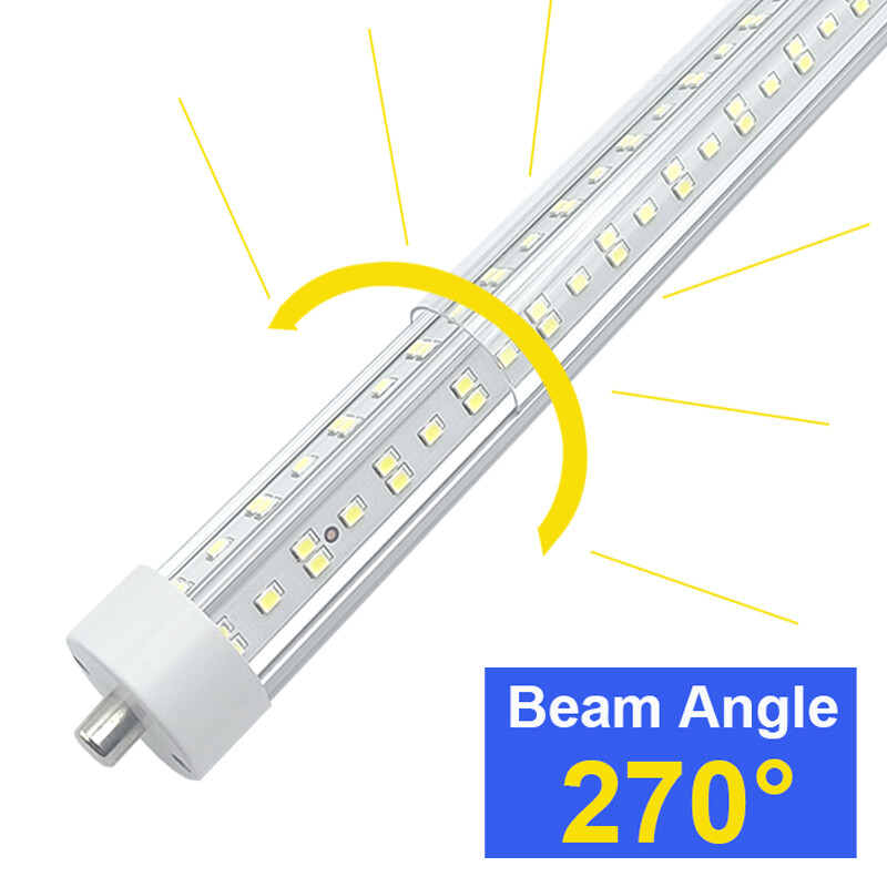 8 Ft Led Bulbs Single Pin 144W No RF 8Ft Led Shop Lights 6500K T8 T12 ...