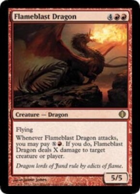 Flameblast Dragon ~ Heavily Played Shards of Alara MTG Magic ...