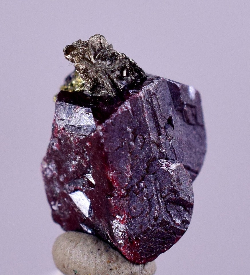 0.8 cms TWIN PROUSTITE RED RUBY SILVER PYRITE PERU TRANSLUCENT ...
