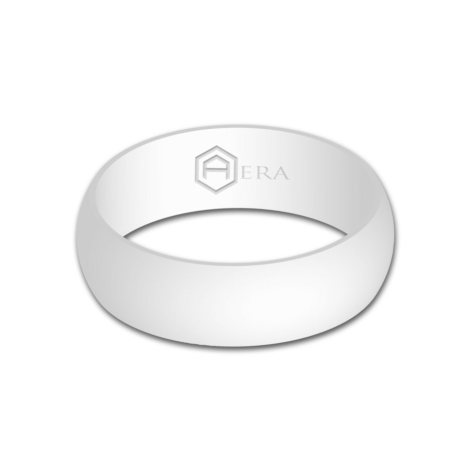Custom Engraving Mens Silicone Wedding Ring Band by AERA RINGS | eBay
