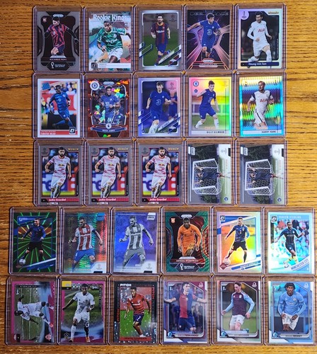 Lot of 27 Panini Topps Soccer MIXED PLAYER Messi Parallel RC #'d Prizm ...