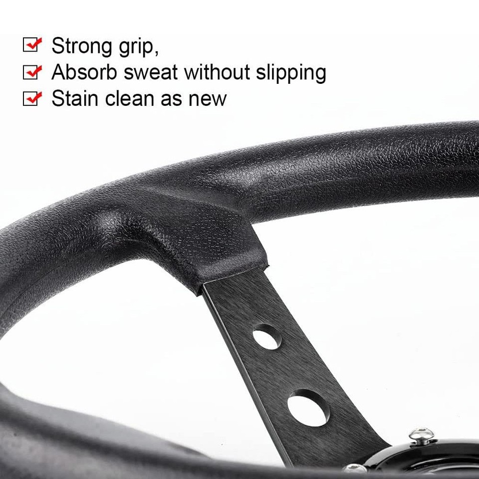 Aluminum Deep Dish Racing Steering Wheel for Sport & Drifting Use ...