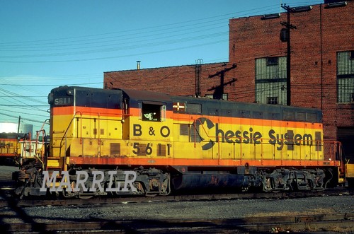 RR Print-CHESSIE SYSTEM 5611 GP-7 at Cumberland Md 11/9/1980 | eBay