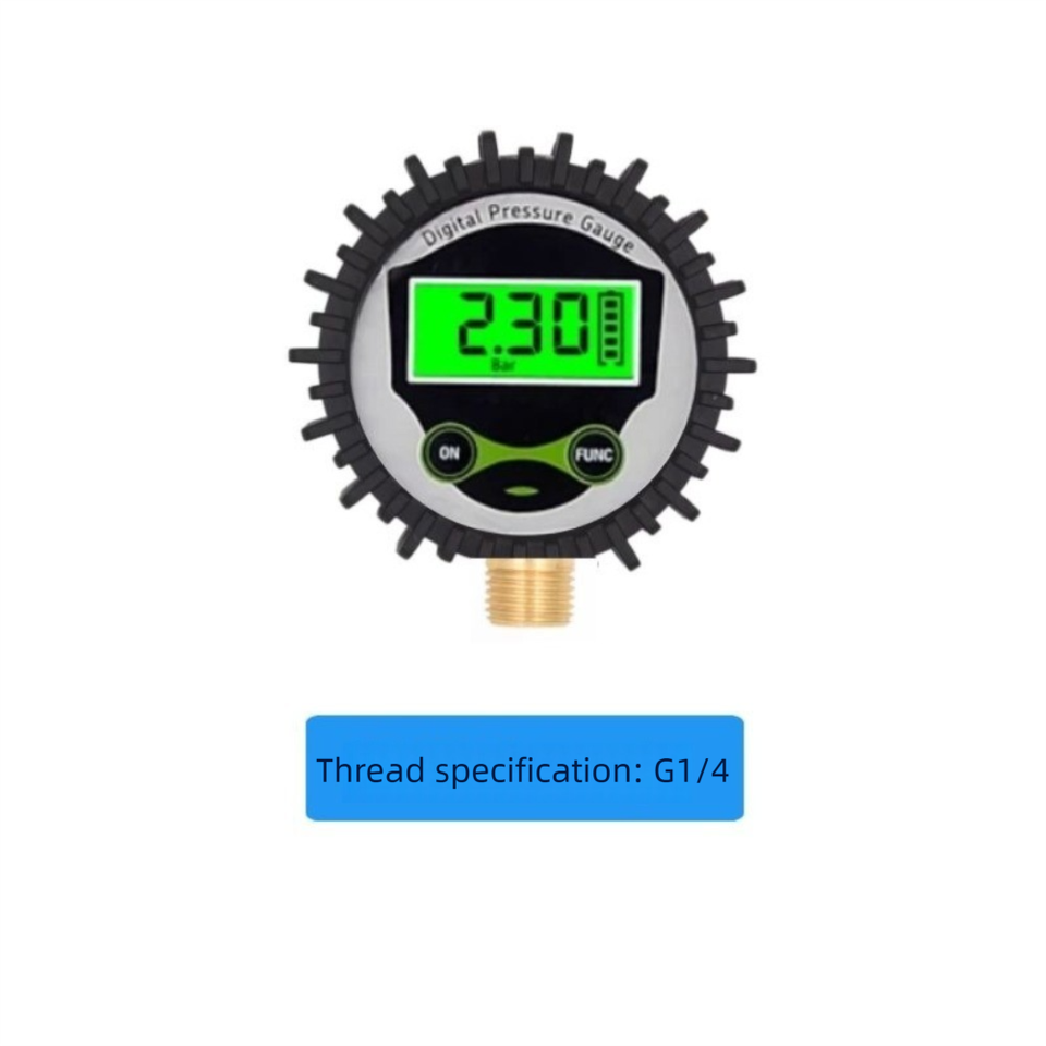 LCD Backlight Tyre Tester LED Display Pressure Gauge Air PSI Meter ...