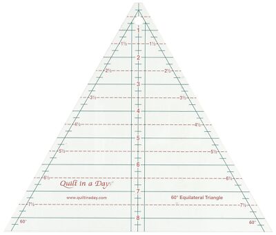 Equilateral Triangle Ruler 8.5" Clear | eBay
