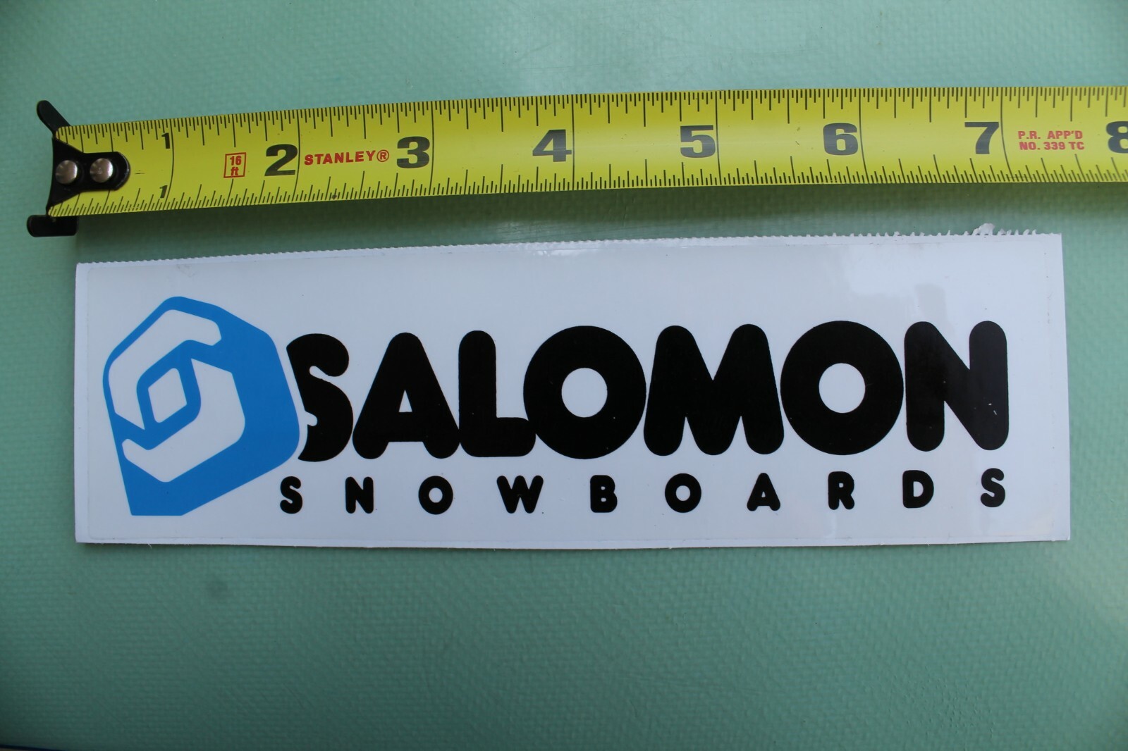 SALOMON Snowboards White Logo SNOW Snowboarding Vintage STICKER | eBay