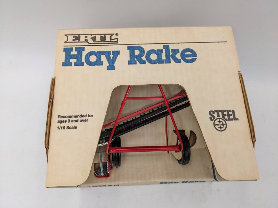 Scarce Ertl 446 Hay Rake Red W/Black Rake 1/16 1987 Box New NRFB | eBay