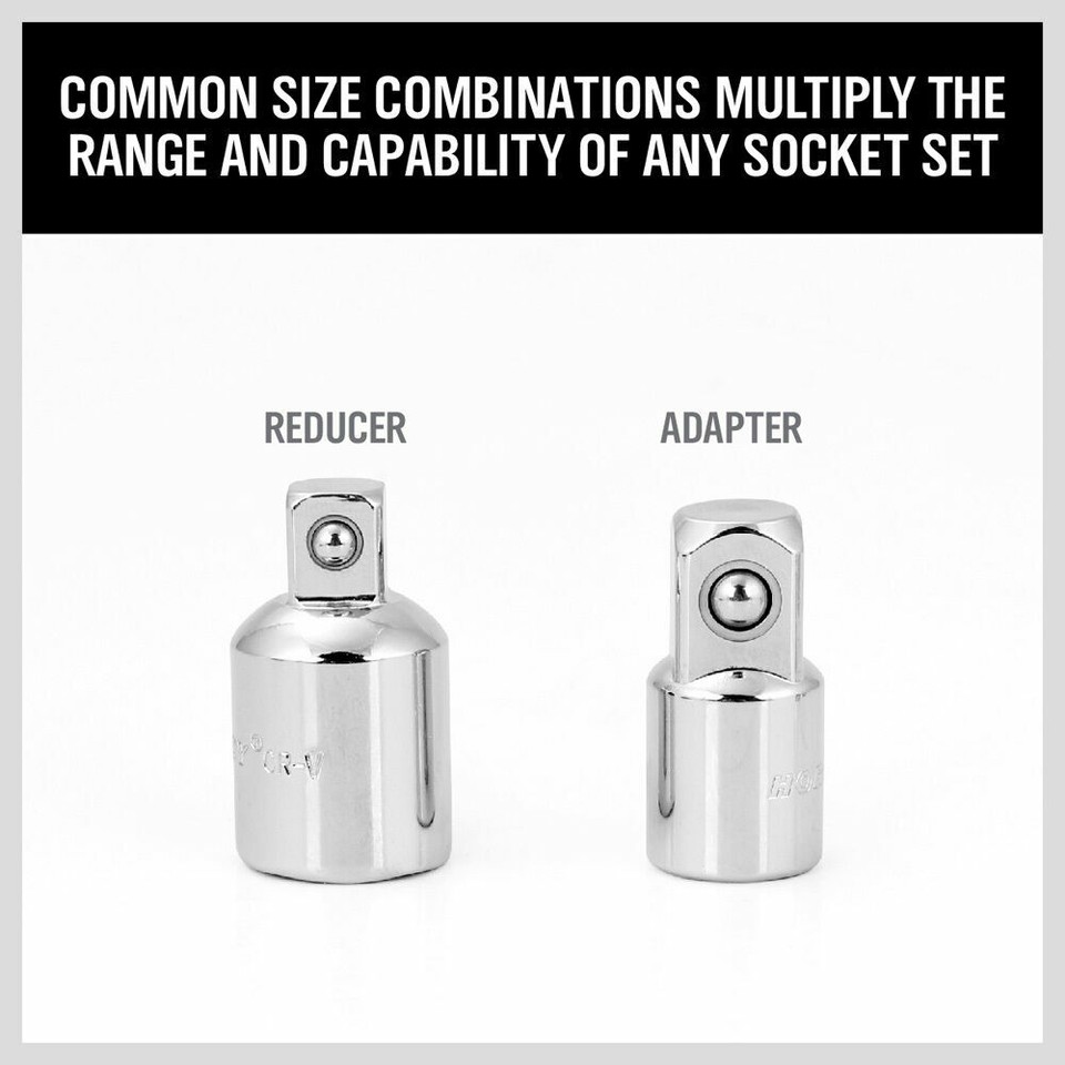 4pc 3/8" 1/4" 1/2" Ratchet wrench Socket Drive Adapter Reducer Air ...