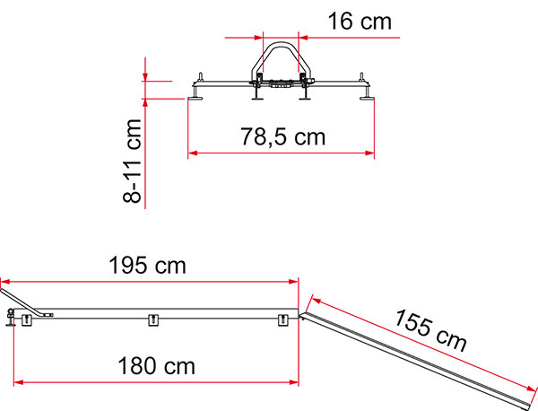 FIAMMA CARRY MOTO PRO SCOOTER/MOTORBIKE RAMP FOR MOTORHOME GARAGE ...