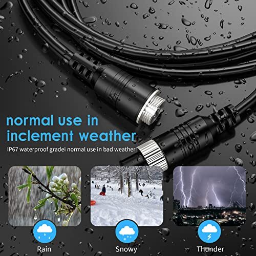 65FT 20M Car Video Extension Cable 4Pin Aviation for CCTV Rearview ...