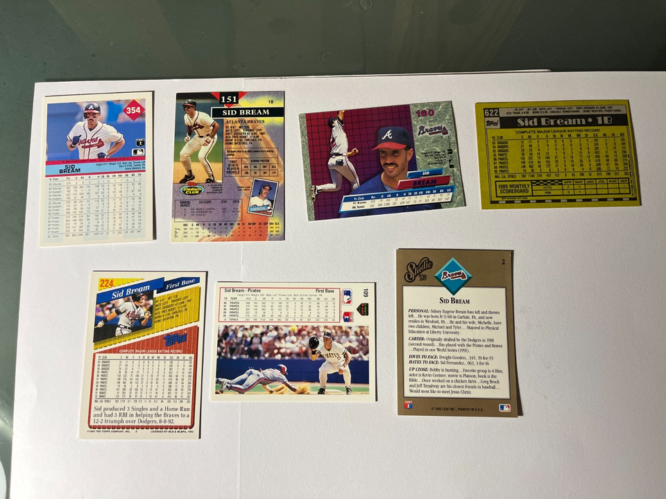 Baseball Cards Sid Bream! See Pictures! | eBay