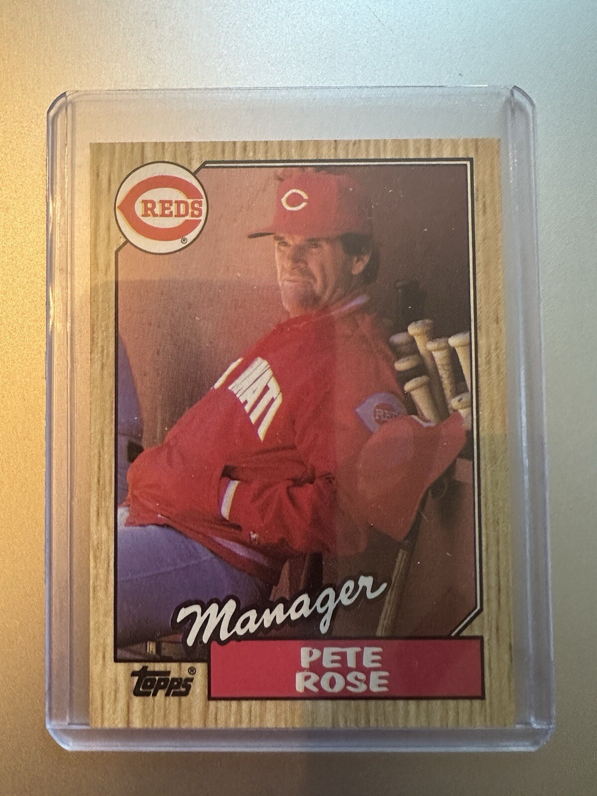 1987 Topps - #393 Pete Rose Cincinnati Reds Baseball Card RARE | eBay