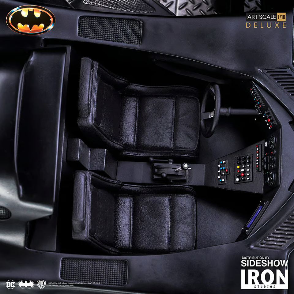 Sideshow Iron Studios Batman (1989) Batmobile Deluxe Edition 1/10 ...