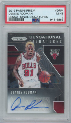 2019-20 Prizm DENNIS RODMAN Sensational Signatures Auto PSA 9 | eBay