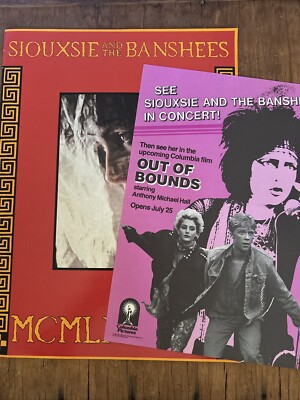 VTG SIOUXSIE AND THE BANSHEES MCMLXXXVI 1986 US TOUR PROGRAM BOOK | eBay