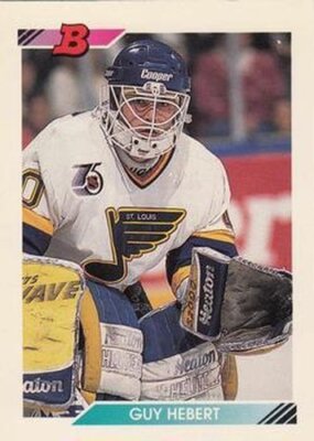 #32 Guy Hebert - St. Louis Blues - 1992-93 Bowman Hockey | eBay