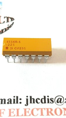 4114R-1-221 (220R) (220 ohms) Fixed Network Resistor, Isolated, 7 ...