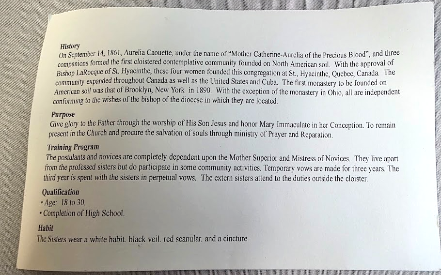 Blessing Nun Doll - Sisters Adorers of the Precious Blood (In Box) Hard ...