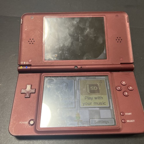 Nintendo DSi XL Burgundy Maroon Red Handheld Video Game Console | eBay