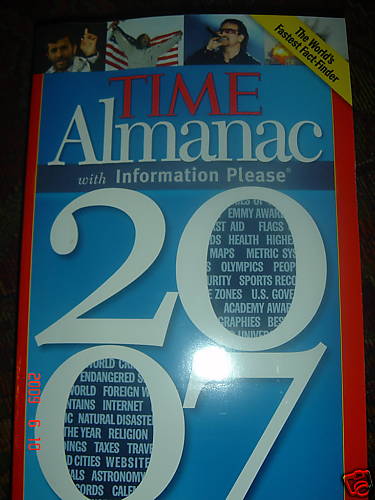 time almanac 2007 global warning stem cells facts book 9781933405490| eBay