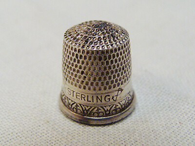 Antique Stern Bros. Sterling Silver Child's Thimble, Scrolls, Sz 6 | eBay