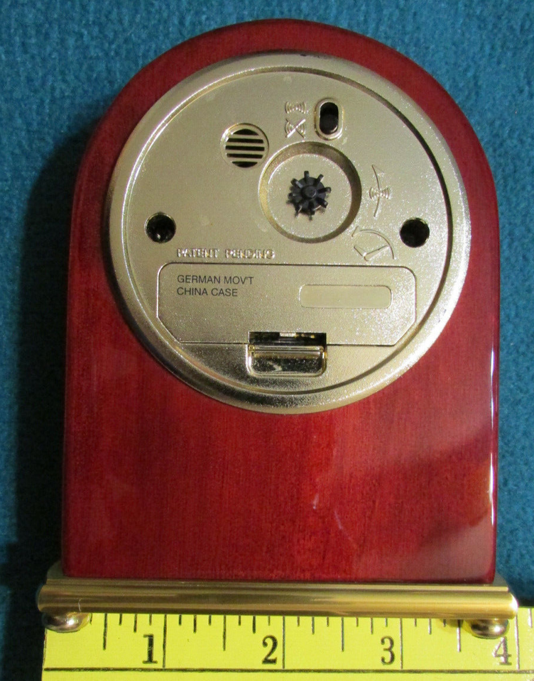 Benchmark Rosewood Arch Table Alarm Clock 5" | eBay