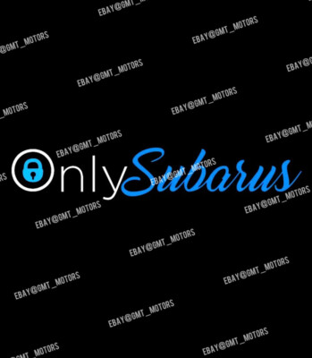 ONLY SUBARUS STICKER DECAL FOR SUBARU FANS WRX STI OUTBACK FORESTER | eBay