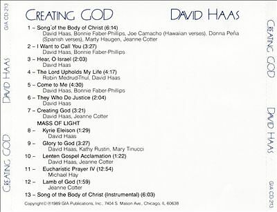 Creating God by David Haas (CD, 2001) for sale online | eBay Australia
