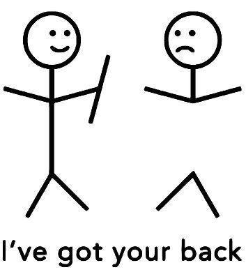 Got Your Back Decal Sticker Car Truck Window Bumper Garage Laptop Humor ...