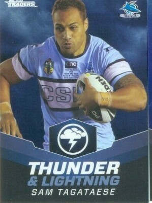 2015 NRL Traders Card TL21/32 - Thunder Sam Tagataese - Sharks | eBay