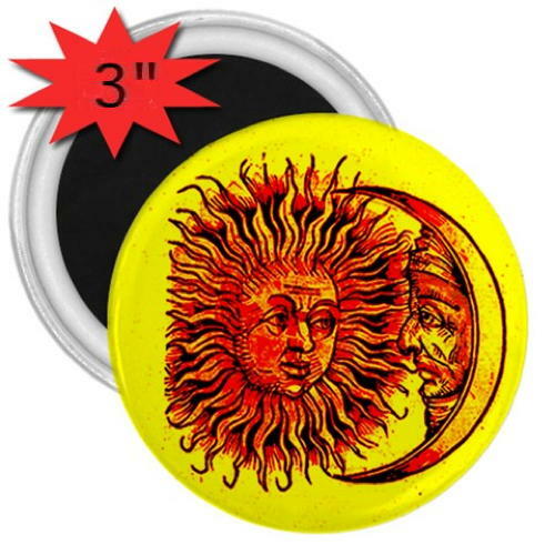 Masonic Refrigerator Magnet 3" *Sun and Moon* Freemason Free Shipping ...