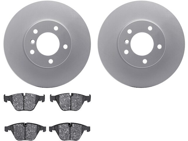 For 2013-2015 BMW X1 Brake Pad and Rotor Kit Front Dynamic Friction ...