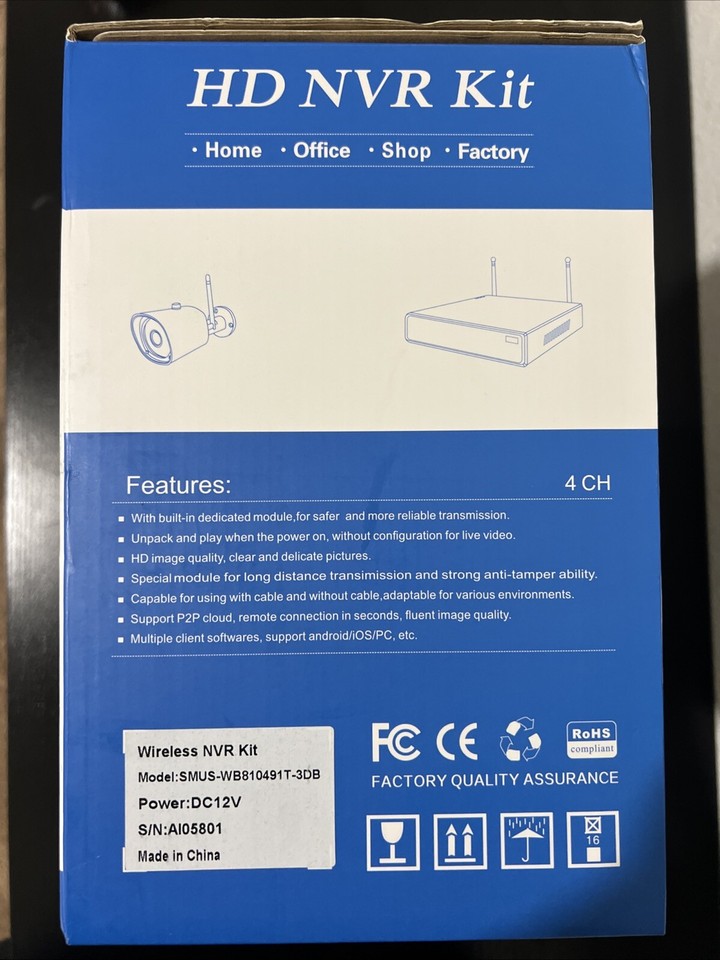 HD NVR Kit Wireless Security 1080P Camera System 2 TB New | eBay