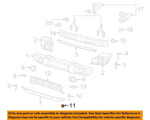 CHRYSLER OEM 17-23 Durango Front Bumper Bumper Components-Dam Nut ...