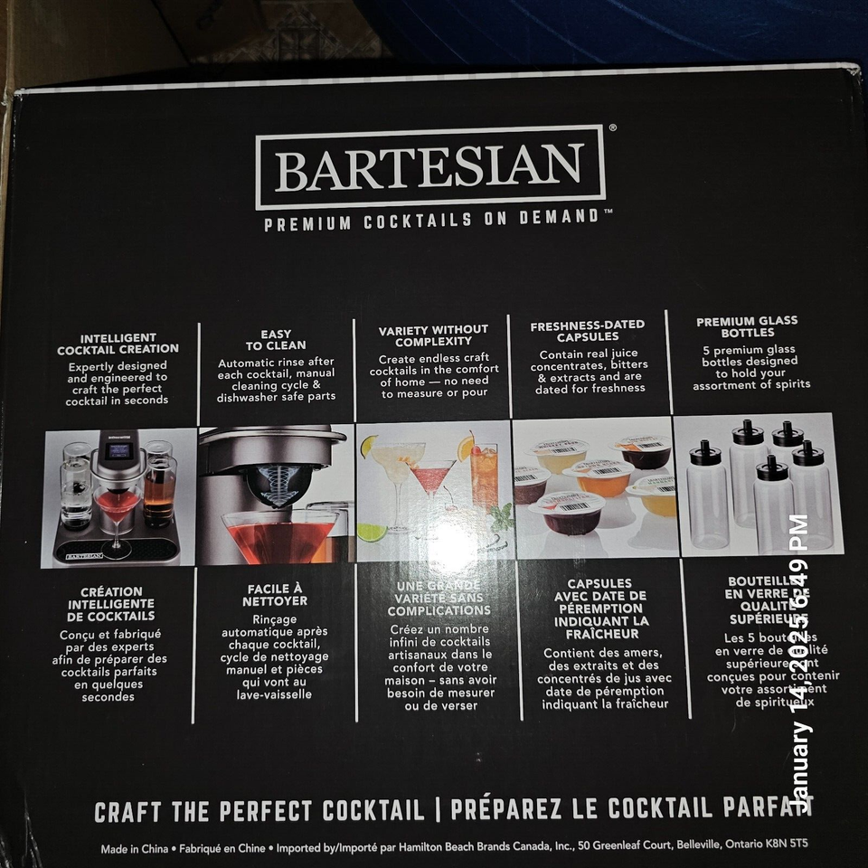 Bartesian 55300 Premium Cocktail Machine - Gray 40094553006 | eBay