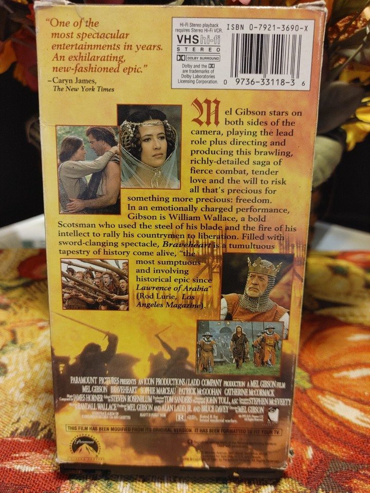 Braveheart (VHS, 1996, 2-Tape Set) 97363311836| eBay