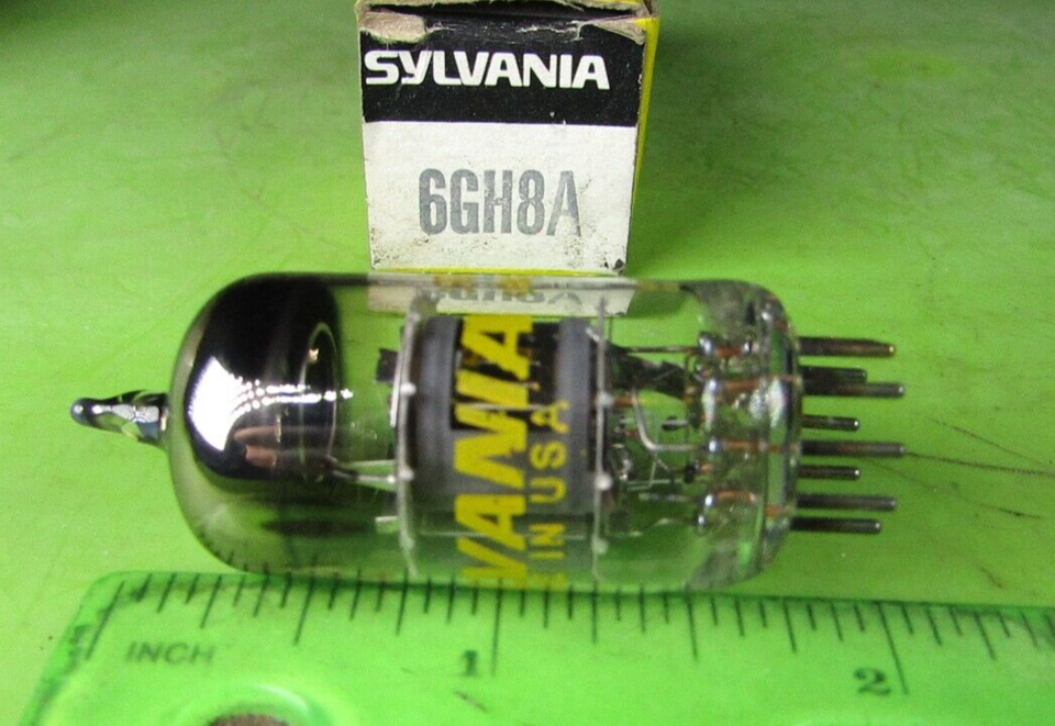 Sylvania 6GH8A Vacuum Tube TV Guitar AMP Ham Radio NOS 9 Pin NIB USA ...
