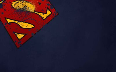 DC simple background blue superman logo playmat gaming mat | eBay