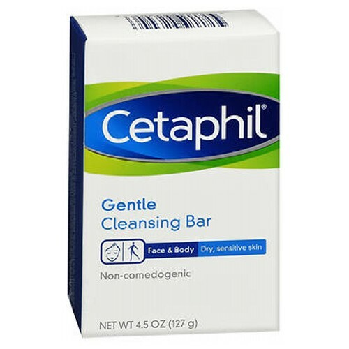 X3 Cetaphil Gentle Cleansing Antibacterial Bar Soap 127g Each for sale ...