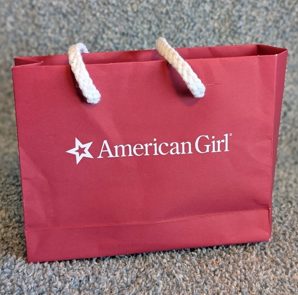 American Girl Red Small Mini Doll Shopping Bag Holiday Elf On The Shelf ...