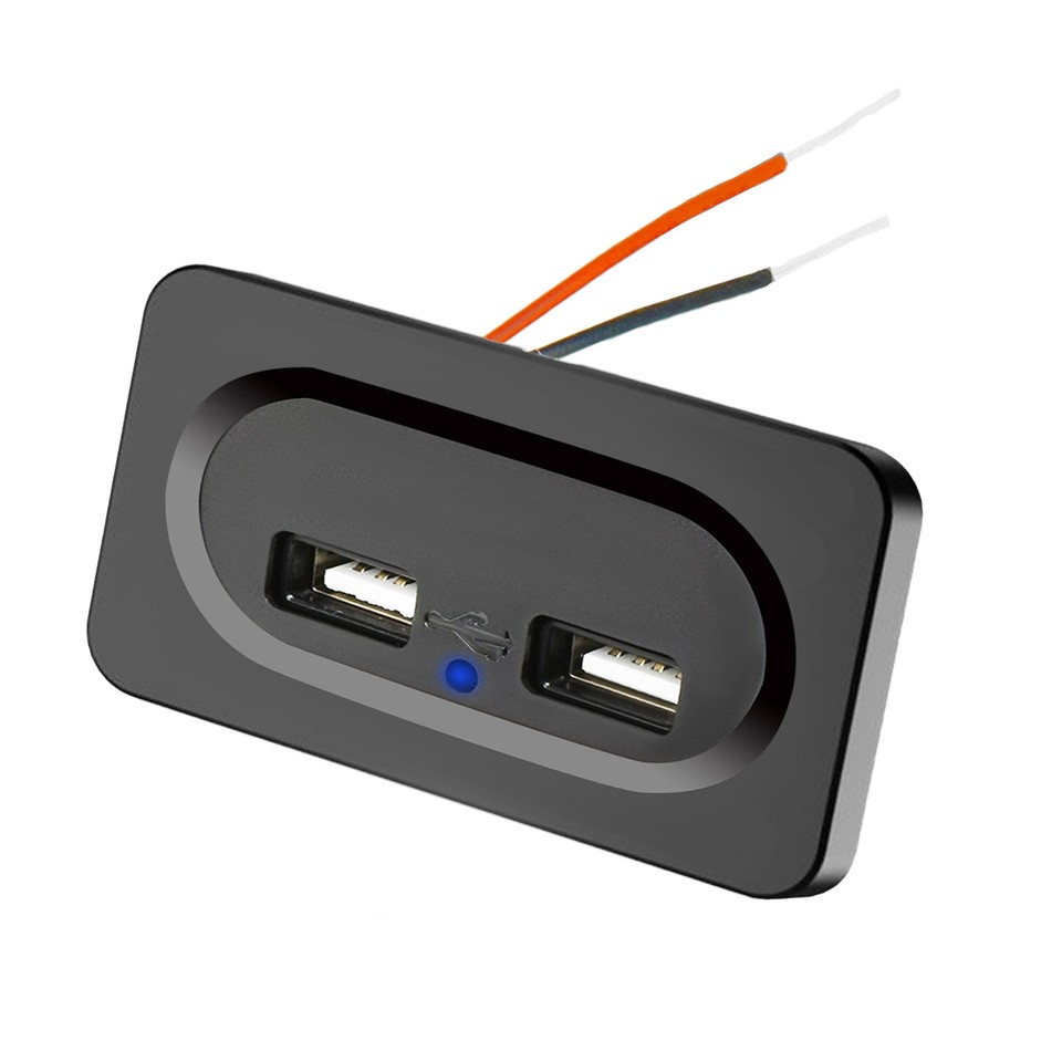 12V 3.1A Dual USB Port Fast Charger Power Socket Outlet Panel ...