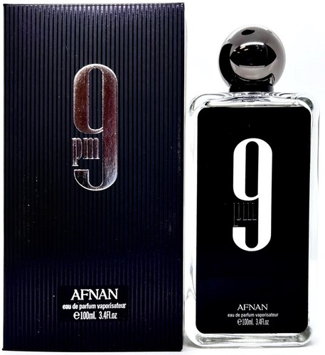 AFNAN 9 PM EAU DE PARFUM SPRAY FOR MEN 3.4 Oz / 100 ml BRAND NEW ITEM ...