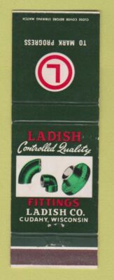 Matchbook Cover - Ladish Fittings Cudahy WI | eBay