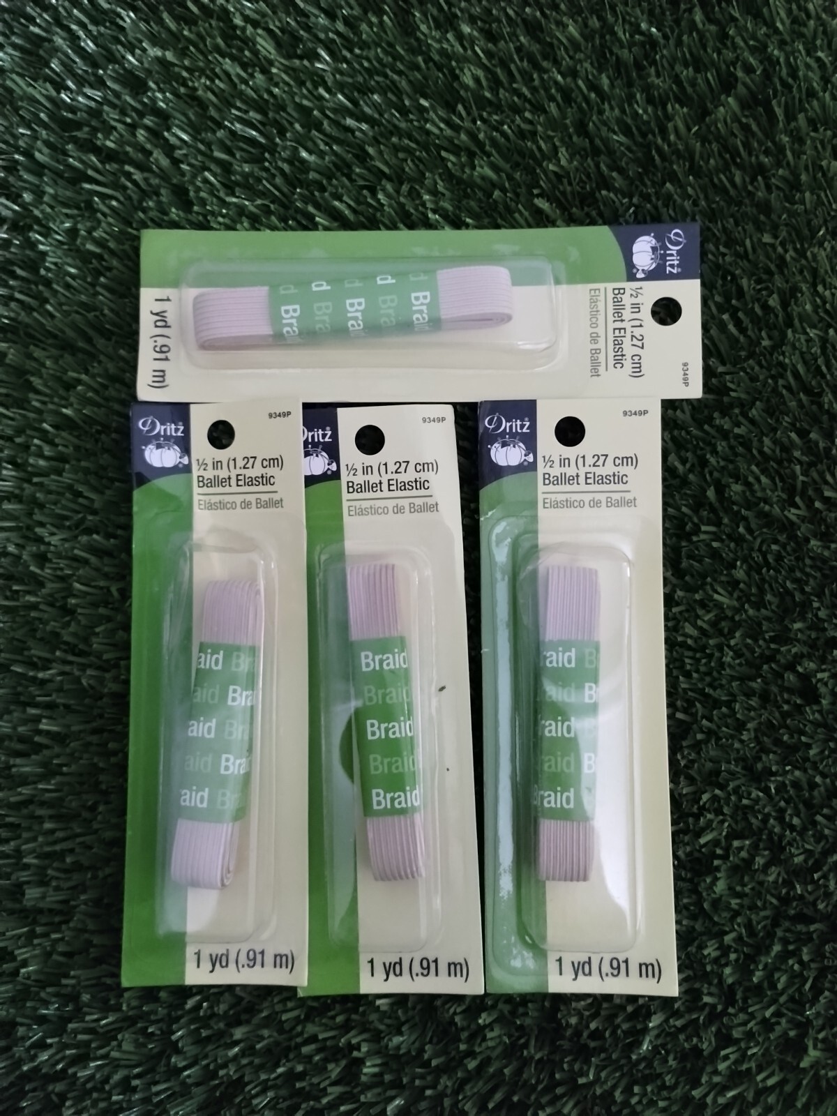 Lot of 4 Dritz ~ (9349P) - 1/2" Braided Ballet Elastic - Pink, 1 yd | eBay