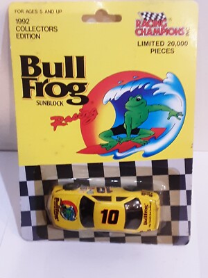 VINTAGE RACING CHAMPIONS BULL FROG SUNBLOCK #10 CAR | eBay