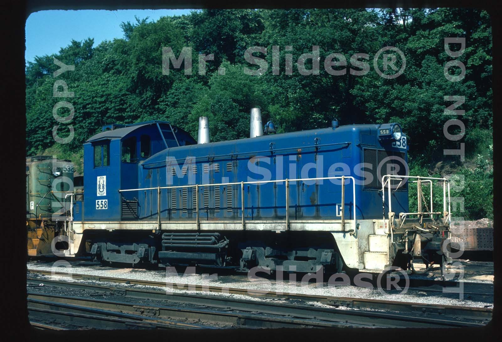 Original Slide URR Union Railroad Blue/White NW2 558 In 1976 | eBay